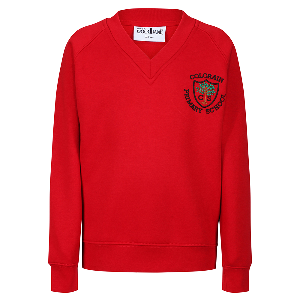 Colgrain Primary V-Neck Sweatshirt - School Uniform Scotland