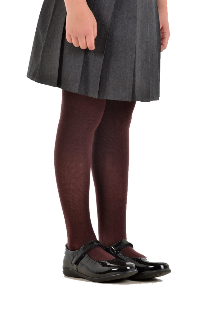 Cotton Tights bx (2 Pair Pack) (Brown) - School Uniform Scotland
