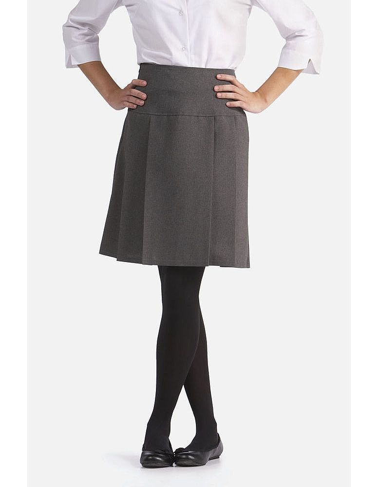 Pleated Skirt Henley (In Grey) - School Uniform Scotland