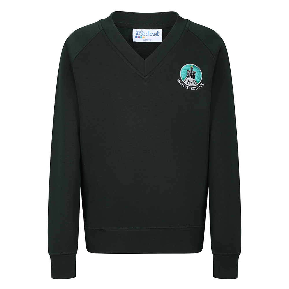 Wardie Primary V-Neck Sweatshirt - School Uniform Scotland
